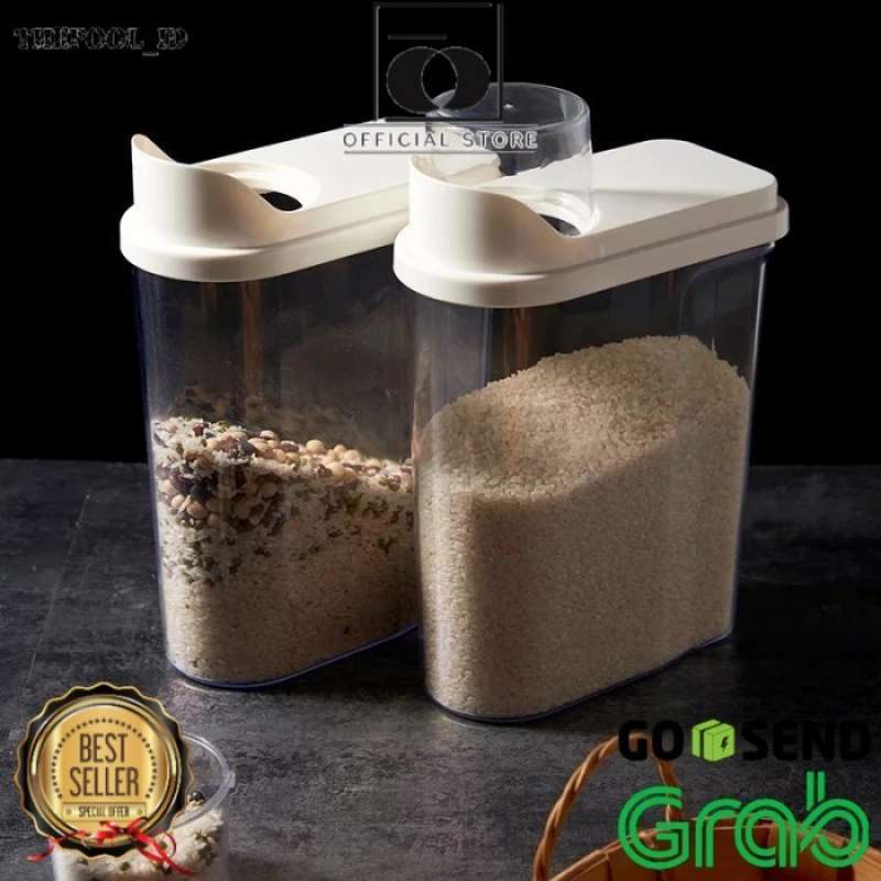 Promo TF Rice Grain Storage Container Kontainer Sereal Beras Kedap ...