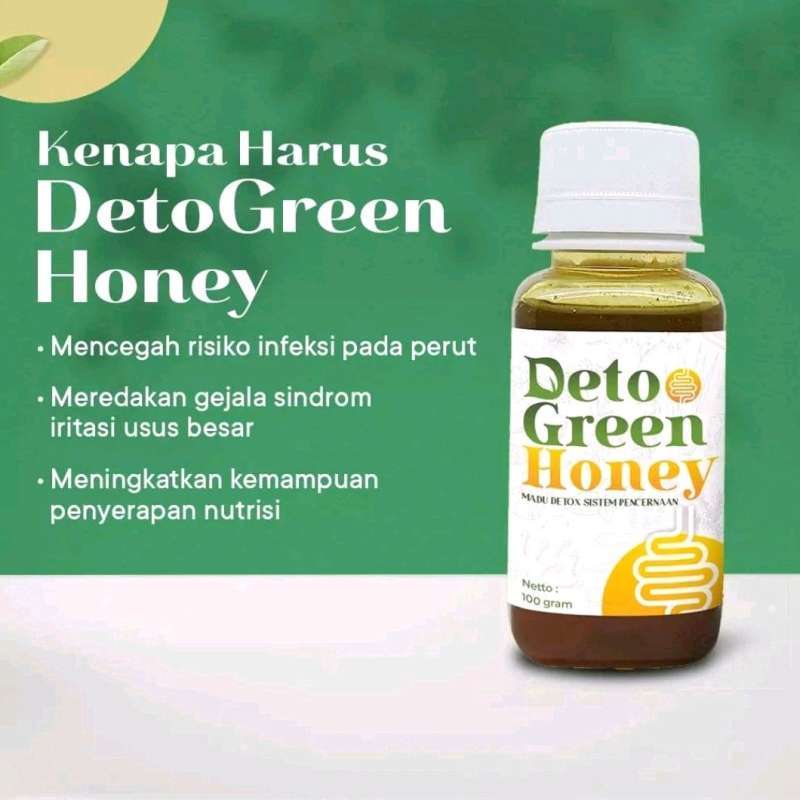 Promo DetoGreen paket bundling 3 Botol Deto green tea Teh detox sistem ...