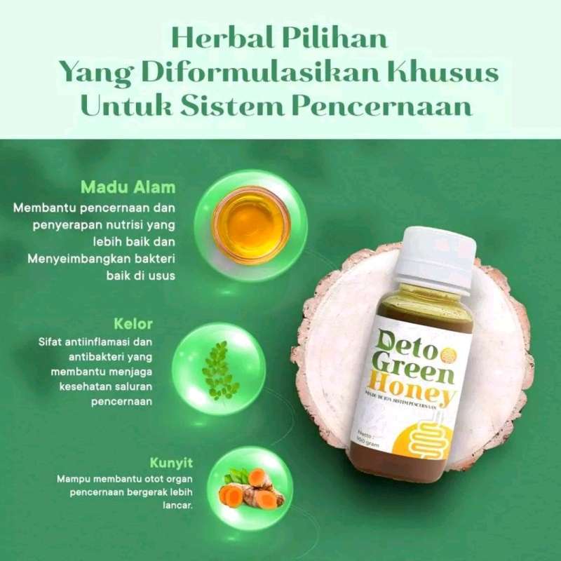 Promo DetoGreen paket bundling 3 Botol Deto green tea Teh detox sistem ...