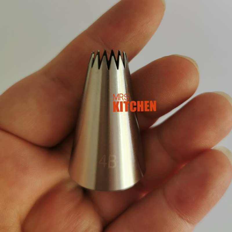 Promo Spuitkue #4b Piping Tip Tips 4b Buttercream Nozzle Tanpa ...