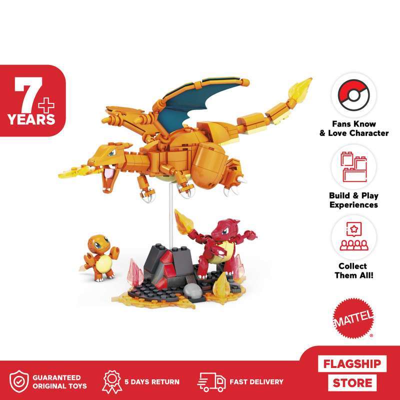 Promo Mega Pokémon Charmander Evolution Construction Set - Mainan ...