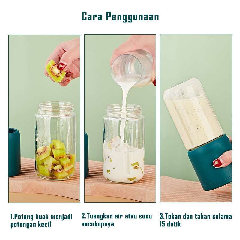 Jual Juice Blender Portable 8 Mata Pisau 304 Stainless Steel Juicer ...