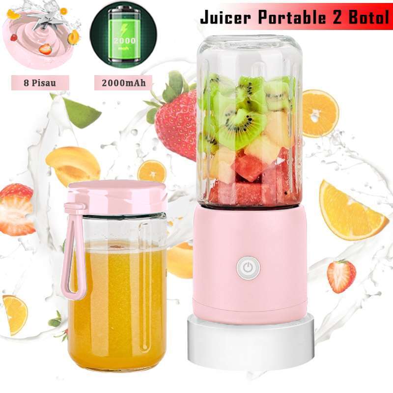 Jual Juice Blender Portable 8 Mata Pisau 304 Stainless Steel Juicer ...