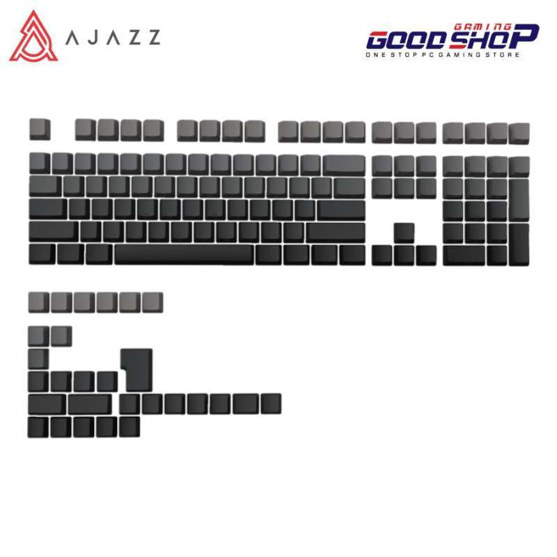 Jual Ajazz Keycaps set PBT Side Printed AKH136 - Black di Seller GOOD ...