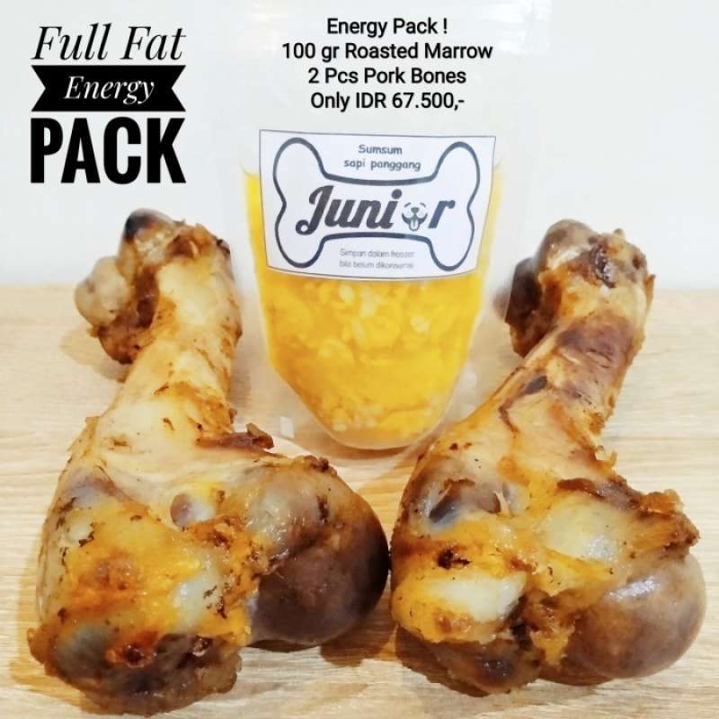 Promo Full Fat Energy Pack - Roasted Marrow + 2 Roasted Pork Bones ...
