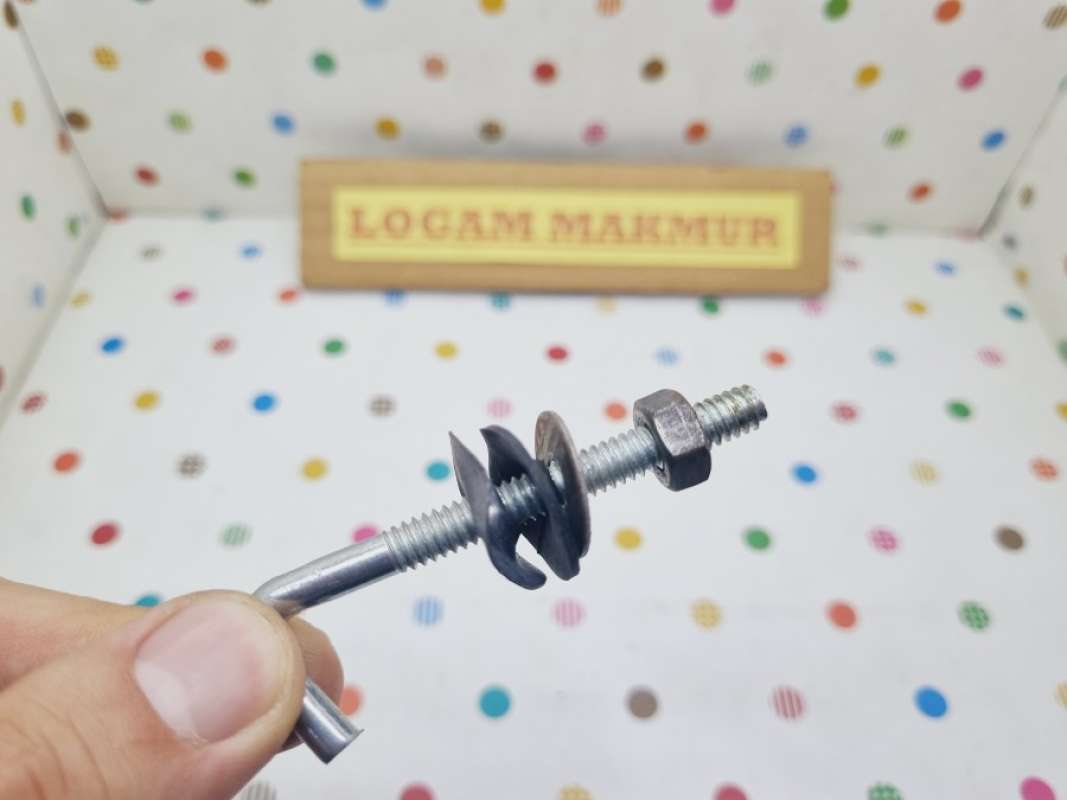 Promo Hak Seng Pancing Paku Asbes Lurus Baut 1/4 6mm - Lengkap - 15cm ...