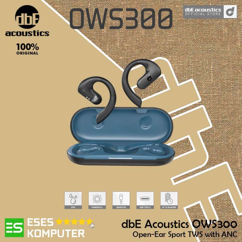 Jual dbE Acoustics OWS300 Open-Ear Sport TWS with AI Noise Canceling ...