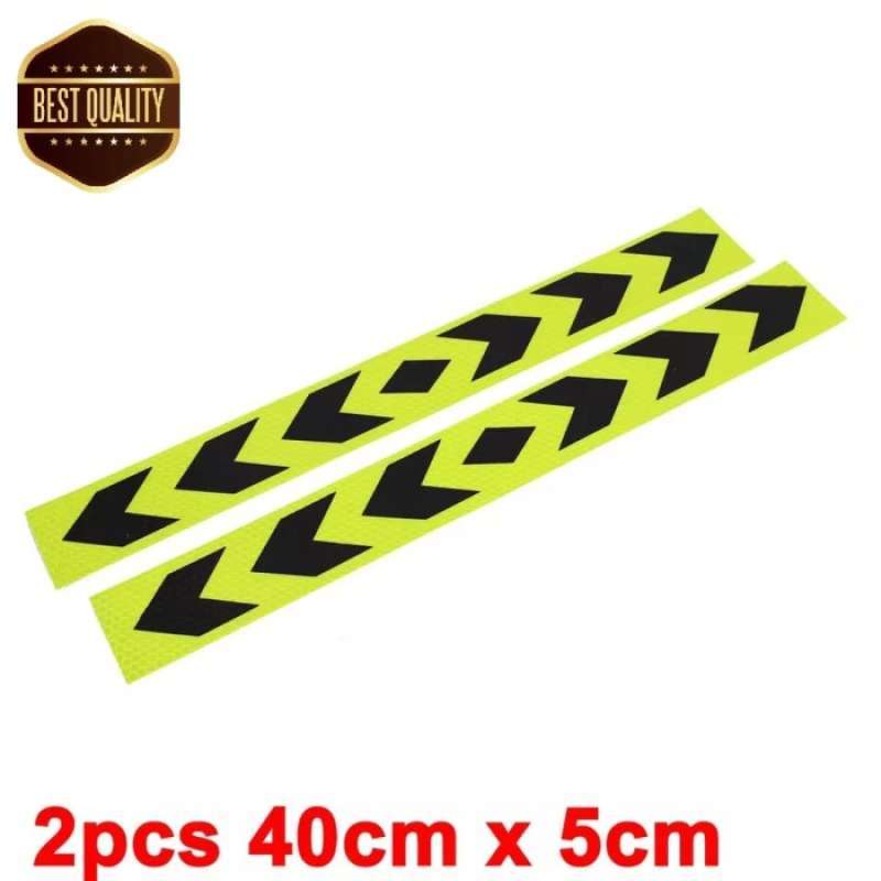 Promo WARNING STICKER REFLECTING ARROW MOBIL BOX AMBULANCE KONTENER BUS ...