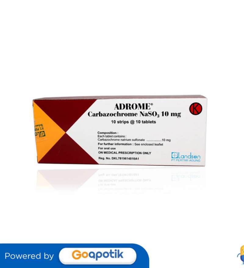 Jual Adrome 10 Mg Box 100 Tablet Di Seller Apotek Delka Medika - Rawa ...