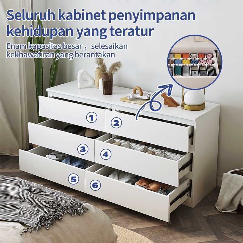 Promo Lemari Laci Kayu-Rak Penyimpanan - 5Laci (60*41*109CM) Diskon 51% ...