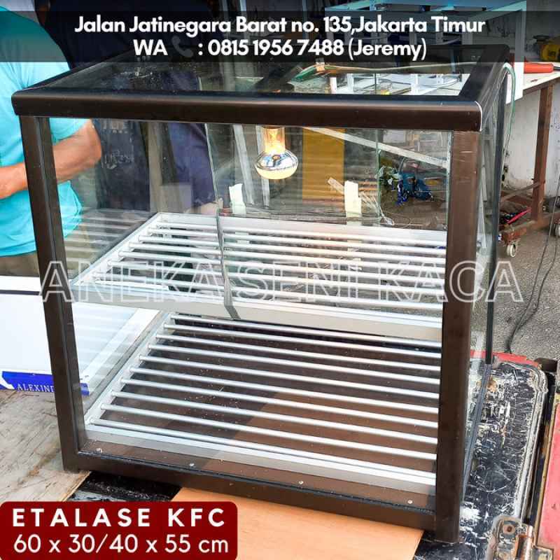 Promo Etalase Kfc Fried Chicken Ayam Goreng Kaca Alumunium Coklat Gelap ...