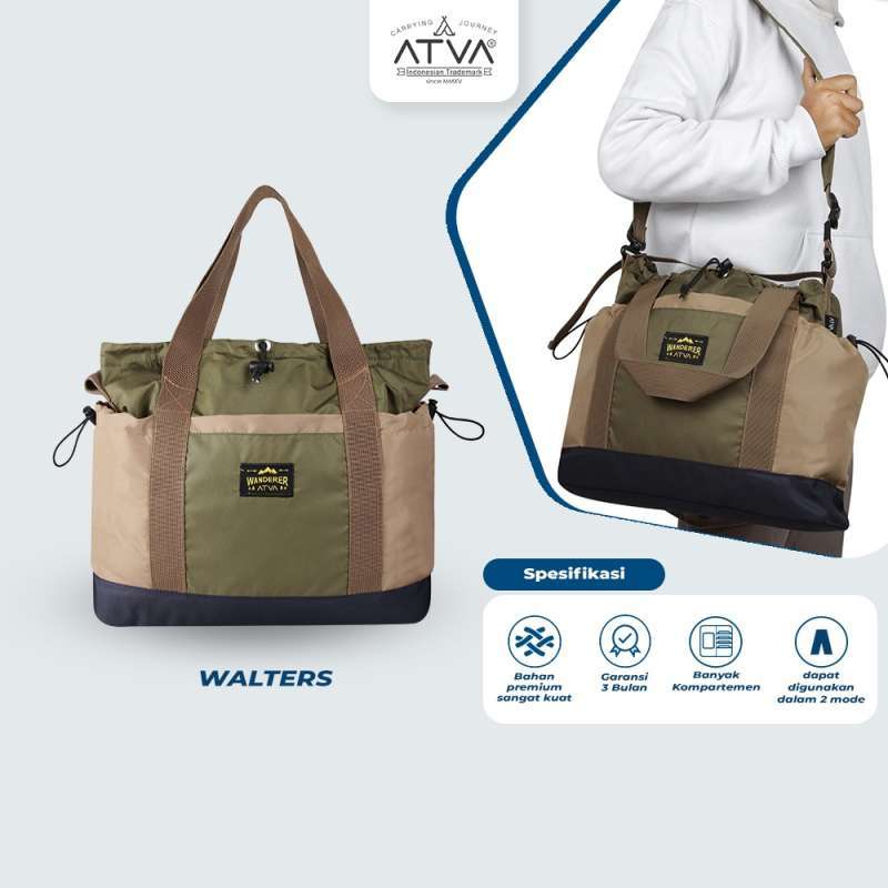 Jual Tas 2 in 1 Totebag & Slingbag Tas Selempang Untuk Cowok dan Cewek ...