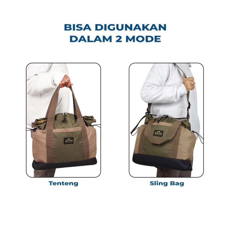 Jual Tas 2 in 1 Totebag & Slingbag Tas Selempang Untuk Cowok dan Cewek ATVA Walters Series Jade ...