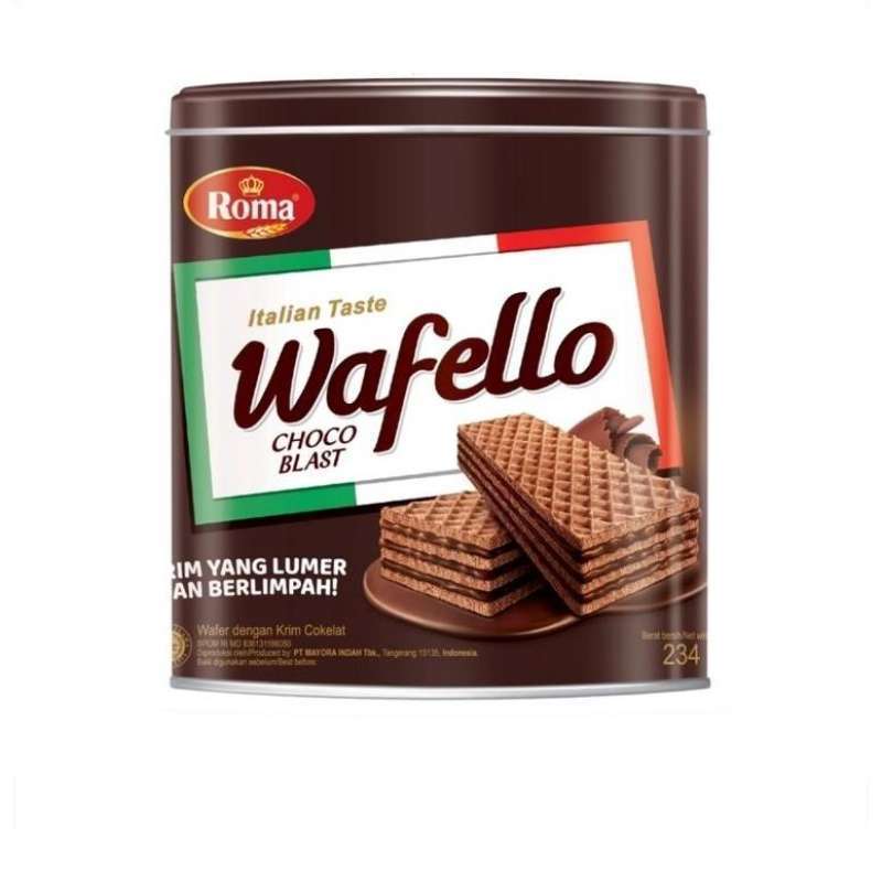 Jual Roma Wafello Wafer Italia Coklat Tin 234 Gr Di Seller Pamella ...