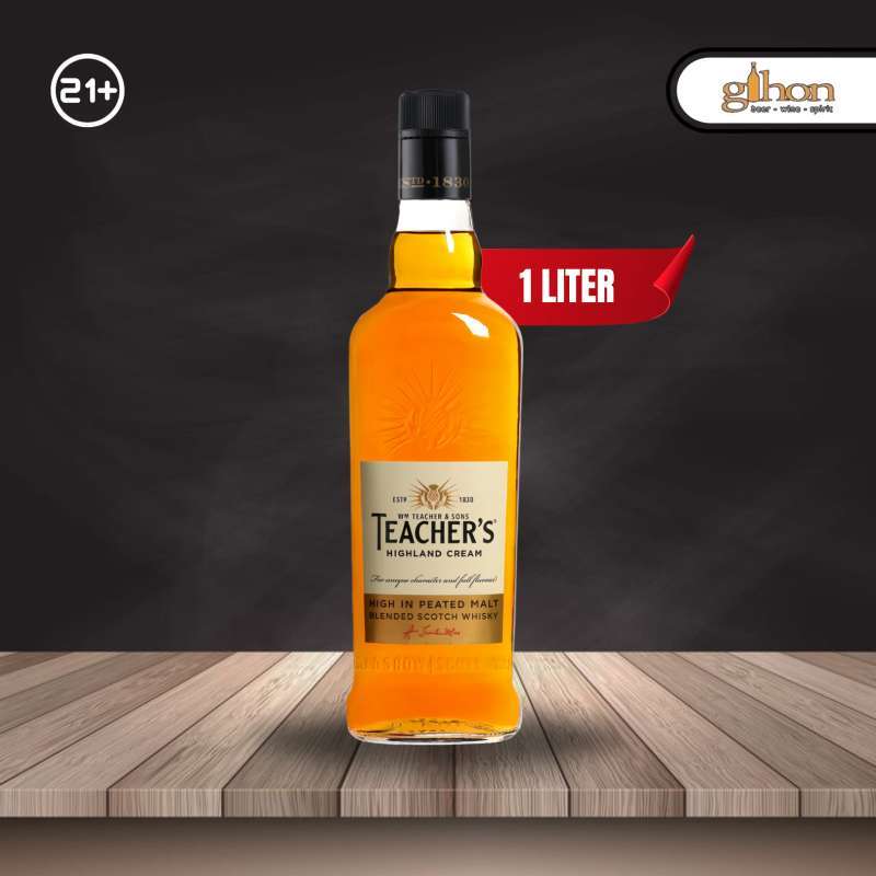 Jual Teachers Highland Cream Blended Scotch Whisky 1000ml di Seller ...