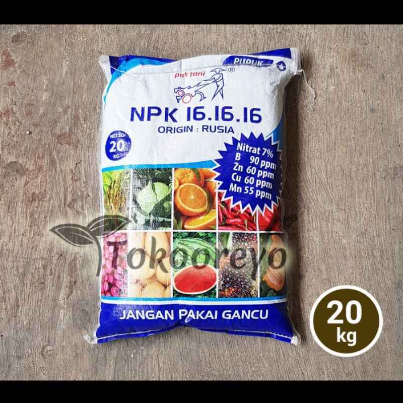 Promo Pupuk Pak Tani Npk 16 16 16 Isi 20 Kg Kp Via Gosend Grab Diskon ...
