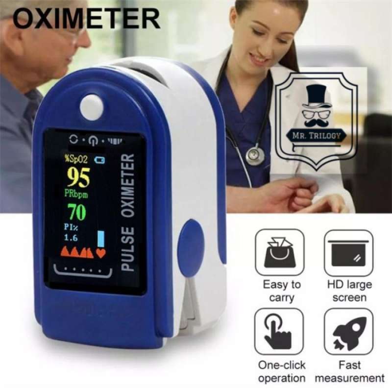 Promo Alat Cek Saturasi Oksigen Oximeter Oxymeter Fingertip Pulse Ori ...
