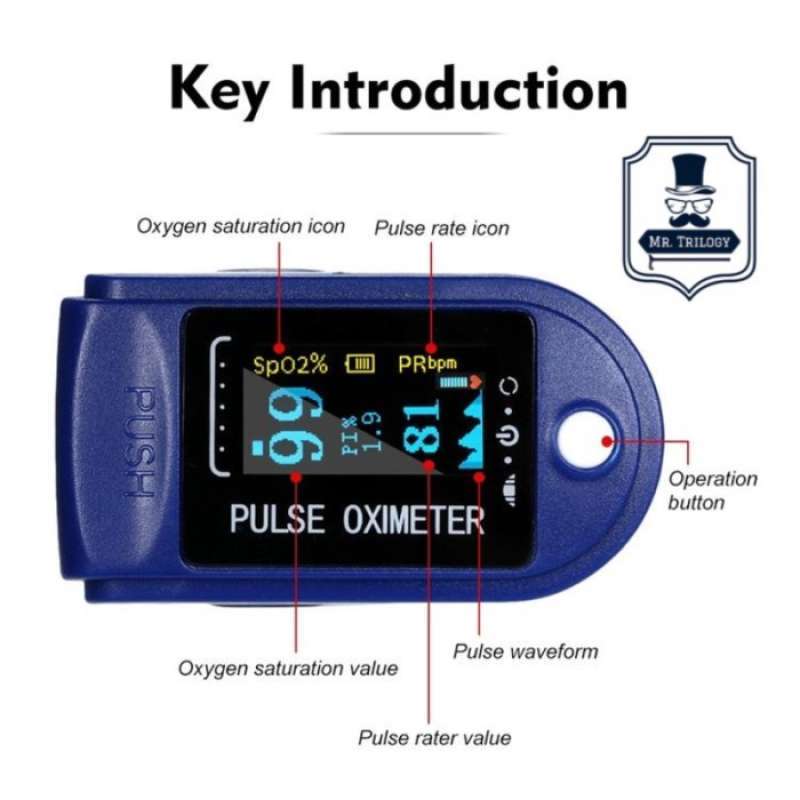 Promo Alat Cek Saturasi Oksigen Oximeter Oxymeter Fingertip Pulse Ori ...
