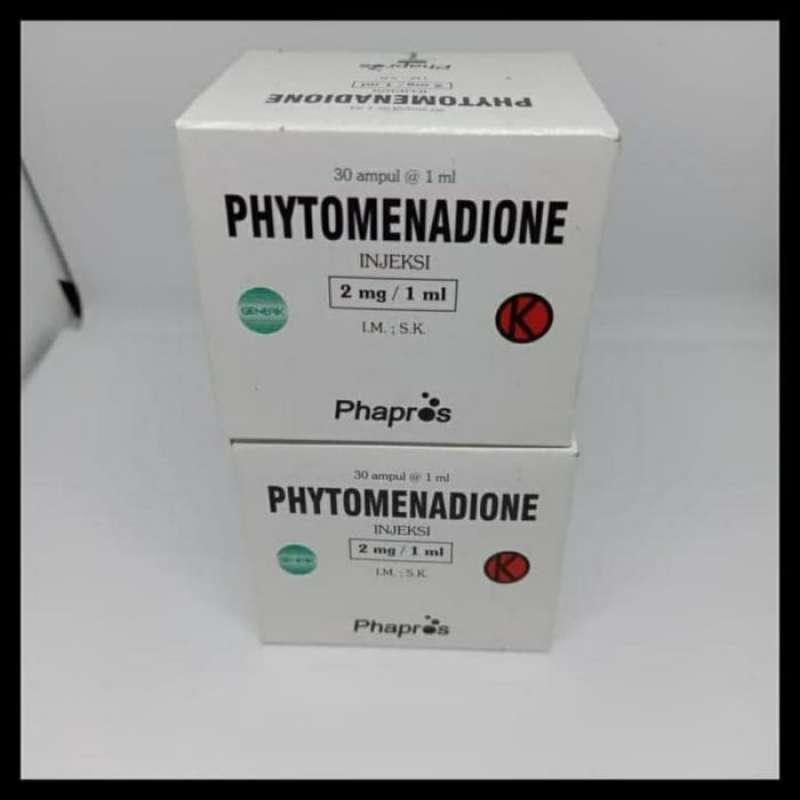 Jual Original Phytomenadioneinjeksi 10 Mg/box Vitamin K Injeksi Di ...