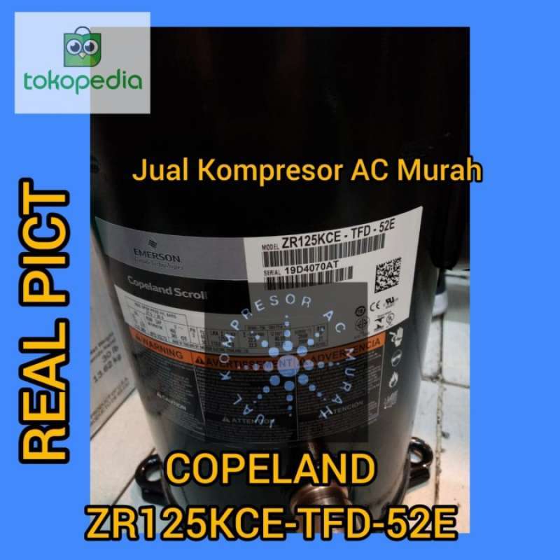 Promo Compressor Copeland Zr125Kce-Tfd-52E / Kompresor Scroll Zr125 Termurah Diskon 2% di Seller ...