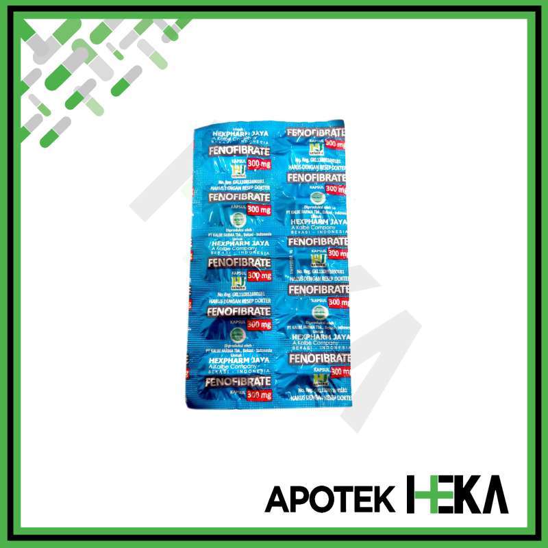 Jual Fenofibrate Tablet 300mg Generik Hexpharm Jaya Obat Trigliserida ...