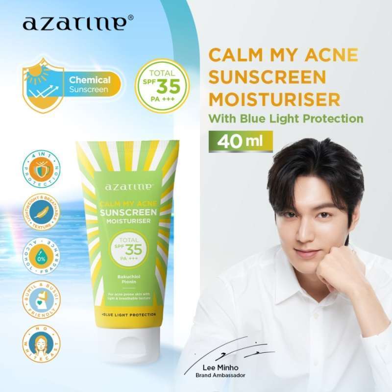 Jual Azarine Calm My Acne Sunscreen Moisturizer Spf35 Pa+++ 40 Gr Di ...
