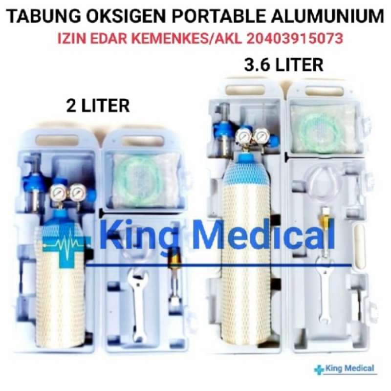 Promo Tabung O2 2 Liter Portable-Oksigen Portable 2L-Tabung 2L Diskon 33% di Seller Bumi Living ...