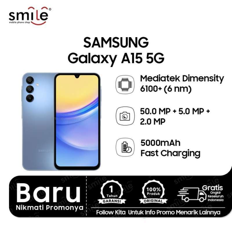 Jual Samsung Galaxy A15 5G - A156 - 8/256GB - GARANSI RESMI SEIN - Blue ...