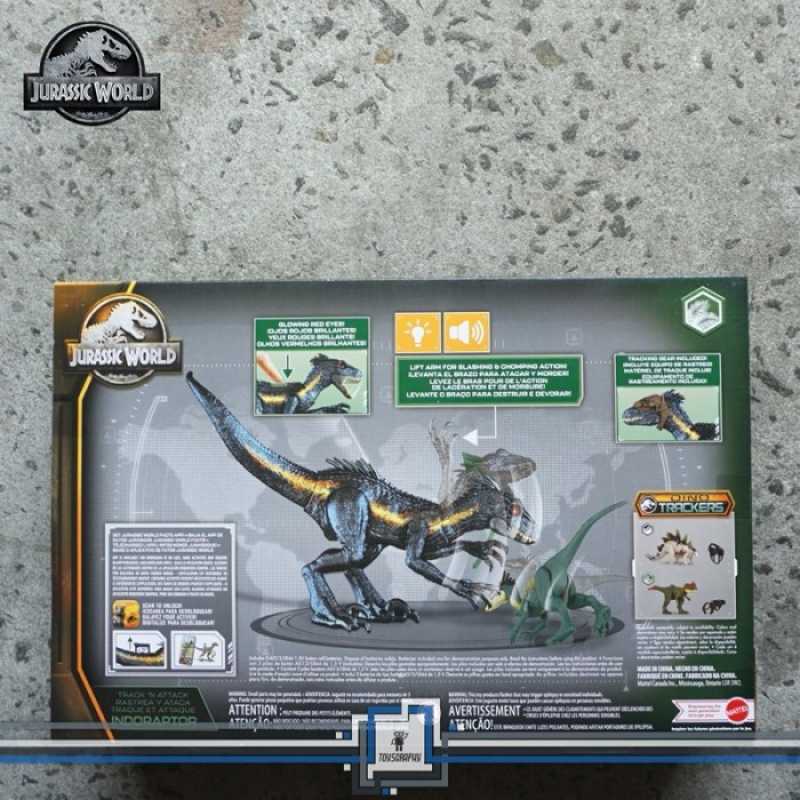Promo Jurassic World Dino Trackers Track N Attack Indoraptor Dinosaur ...