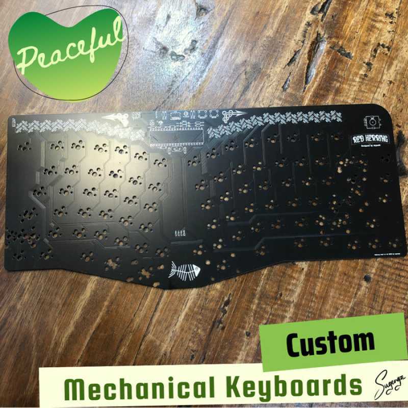 Promo Mechanical Keyboard Red Herring (Modified Hot Swap Socket) QMK ...