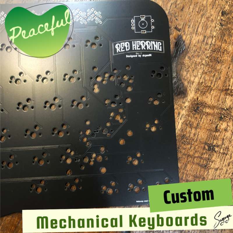 Promo Mechanical Keyboard Red Herring (Modified Hot Swap Socket) QMK ...