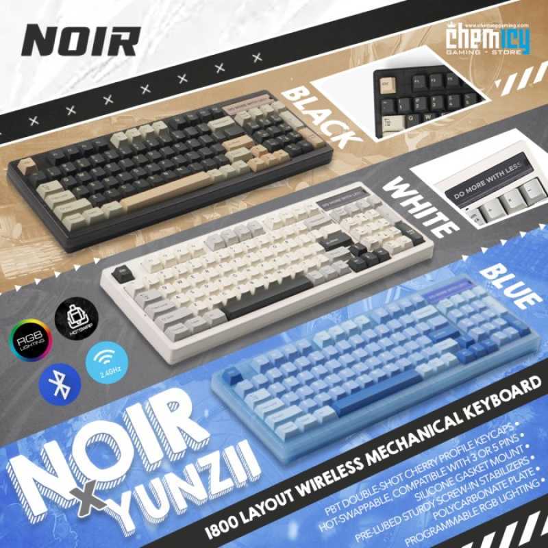 Promo Noir X Yunzii If98 Pro 1800 Layout Wireless Mechanical Gaming ...