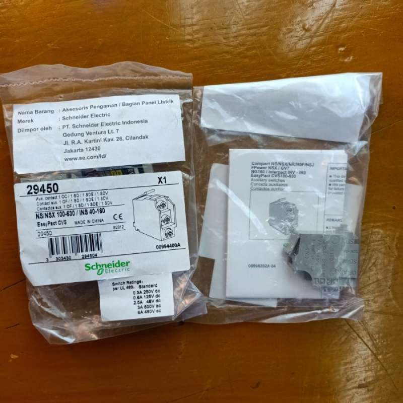 Promo Kontak Bantu Of/sd/sde/sdv Mccb Nsx 29450 Schneider Diskon 23% Di ...