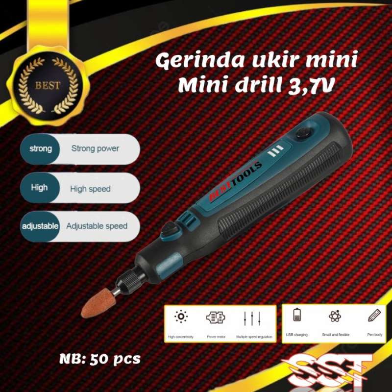 Promo Gerinda Ukir mini set 50 gerinda baterai set mini die drill ...