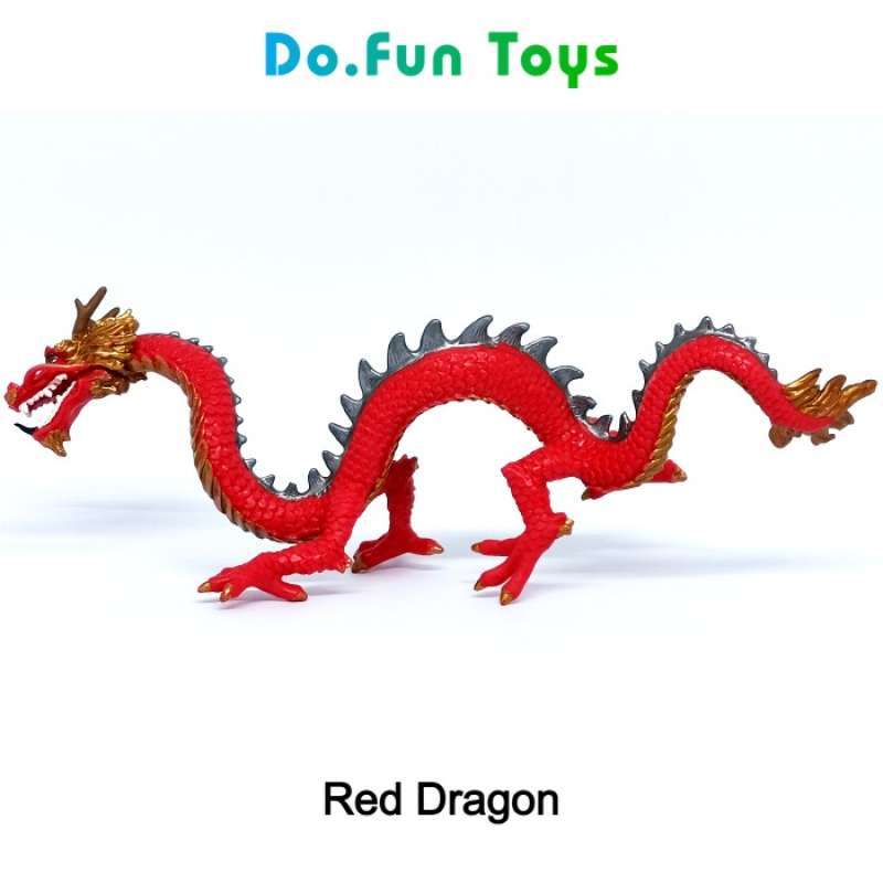 Promo Red Dragon Fantasy Figure / Miniatur Mainan Naga Merah Diskon 23% ...