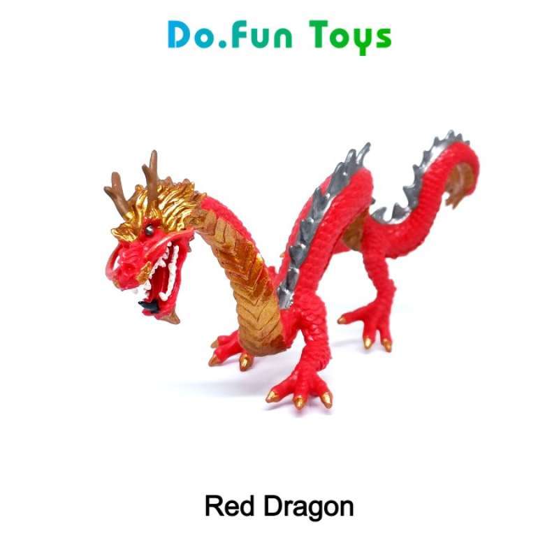 Promo Red Dragon Fantasy Figure / Miniatur Mainan Naga Merah Diskon 23% ...