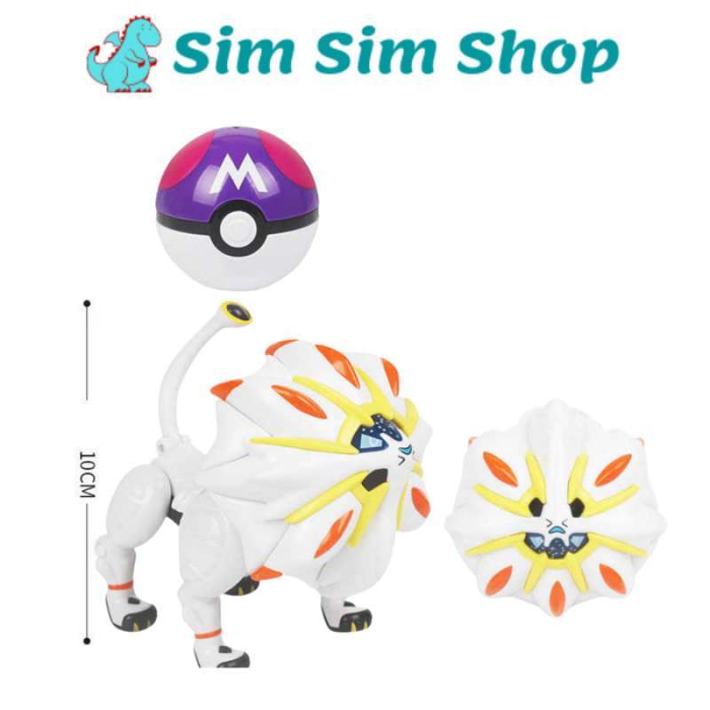 Promo Mainan Figure Pokemon Pokeball Deformation Solgaleo Toy New ...