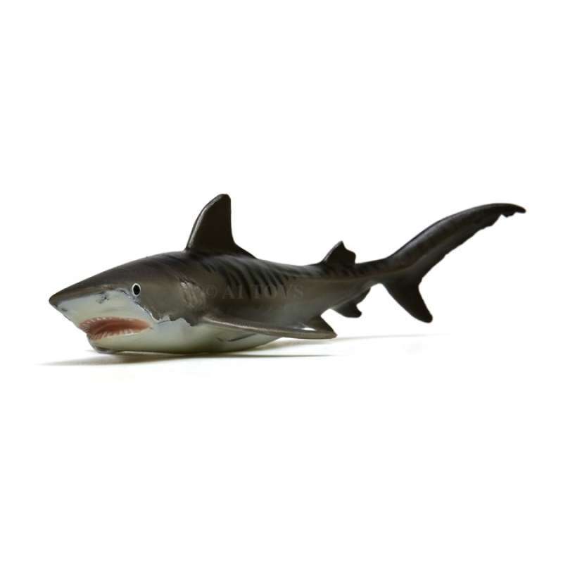 Promo Mainan miniatur hewan ikan Hiu Macan Tiger Shark Safari Ltd 19 cm ...