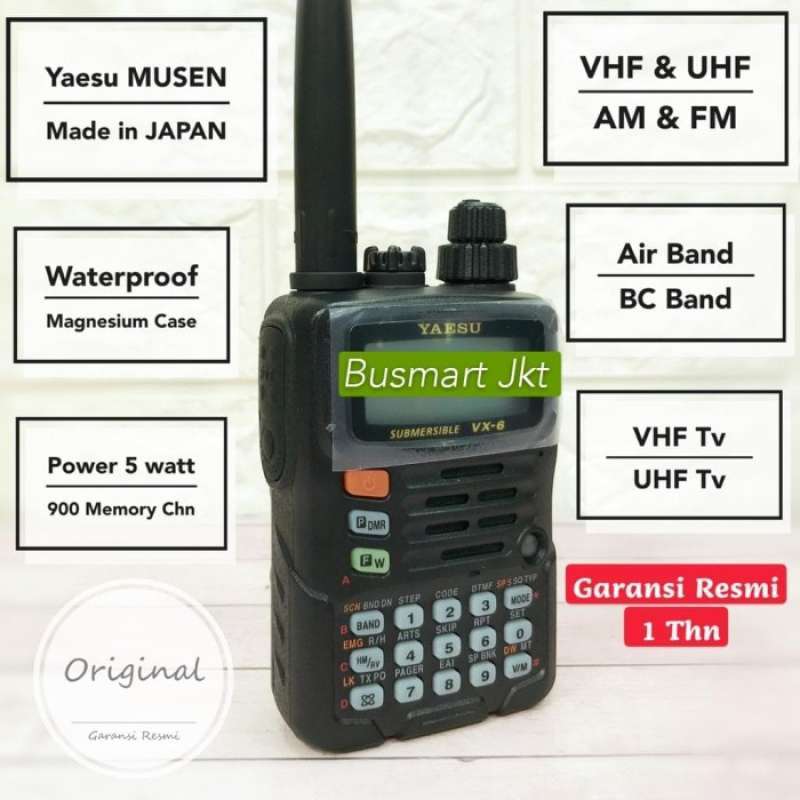 Promo New Ht Yaesu Vx 6R / Yaesu Vx6R Resmi Diskon 3% di Seller CobanBaith - Cengkareng Barat ...