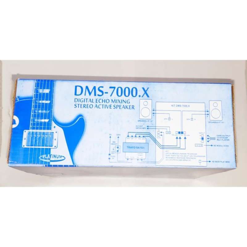 Promo PLATINUM DMS-7000.X KIT DIGITAL ECHO MIXING STEREO ACTIVE SPEAKER ...
