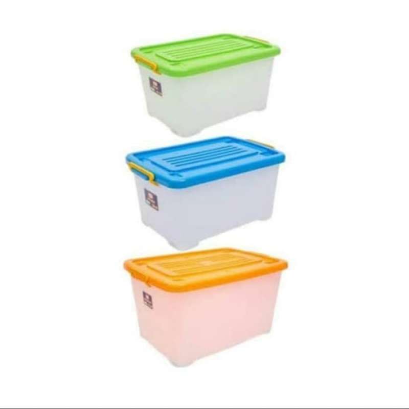 Promo Box Container Roda Storage Tempat Penyimpanan Kotak 130 Liter ...