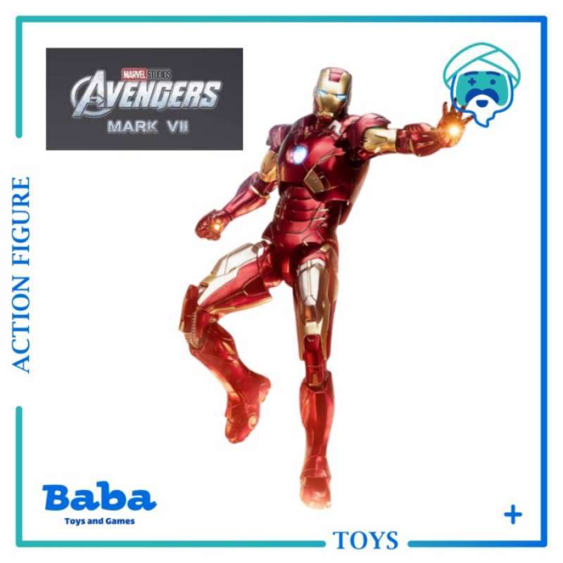Promo Mainan Figure Marvel Avengers ZD Toys Iron Man Mark 7 / Ironman ...