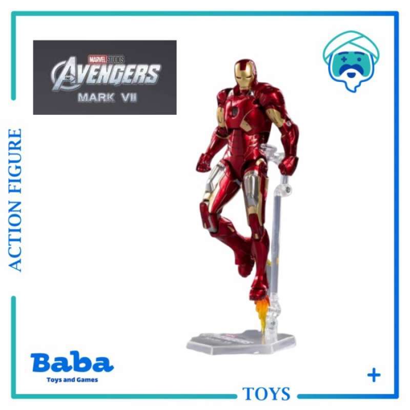 Promo Mainan Figure Marvel Avengers ZD Toys Iron Man Mark 7 / Ironman ...