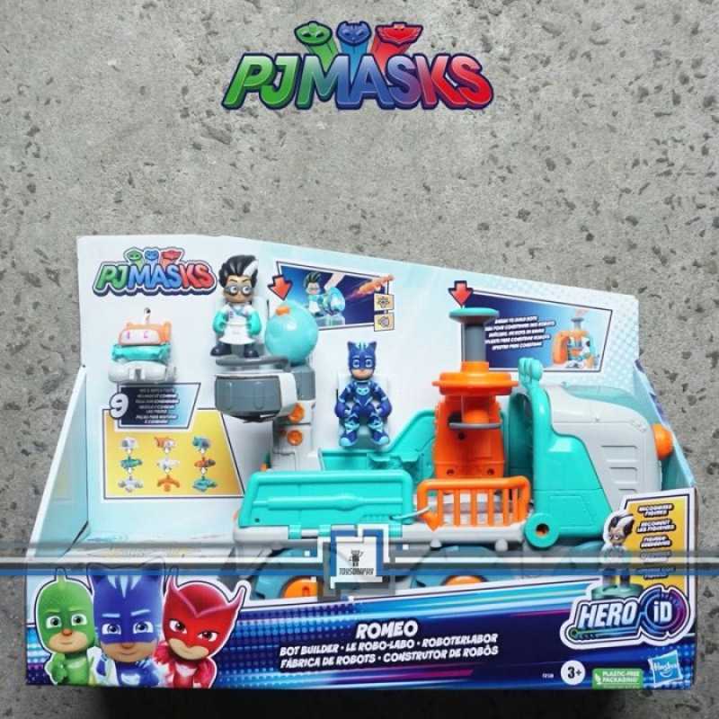 Promo PJ Masks ROMEO BOT BUILDER Lab Playset Light Sound pjmask Diskon ...