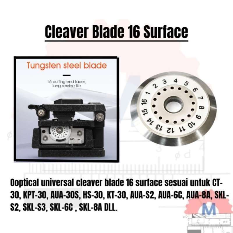 Promo Fiber Optic Blade cleaver blade 16 surface optical fiber cutting ...