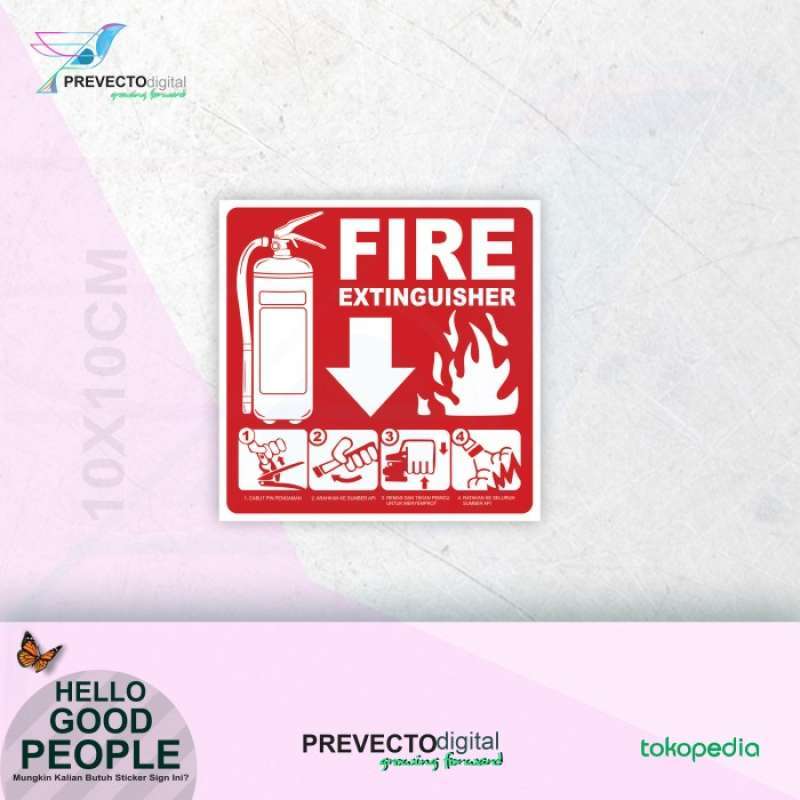 Promo Sign Sticker Cara Menggunakan Apar Alat Pemadam Api Ringan Diskon ...