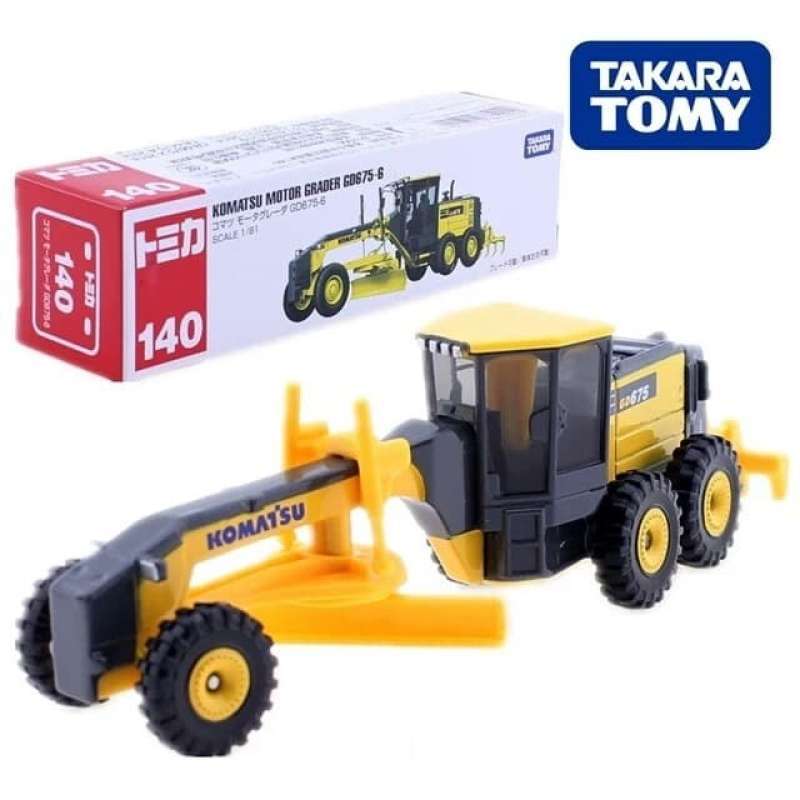 Promo Tomica Long 140 Komatsu Motor Grader GD675-6 Takara Tomy Diecast Truk Diskon 9% di Seller ...