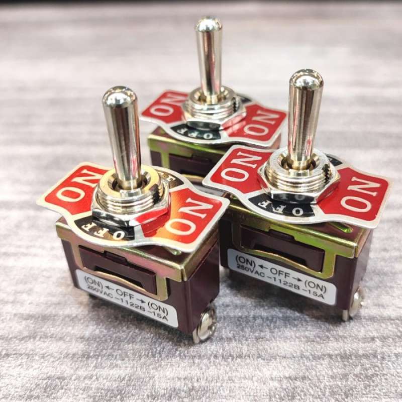 Promo 1122-B - TOGGLE SWITCH SPRING RETURN 3P ON OFF ON 2 SIDES ...