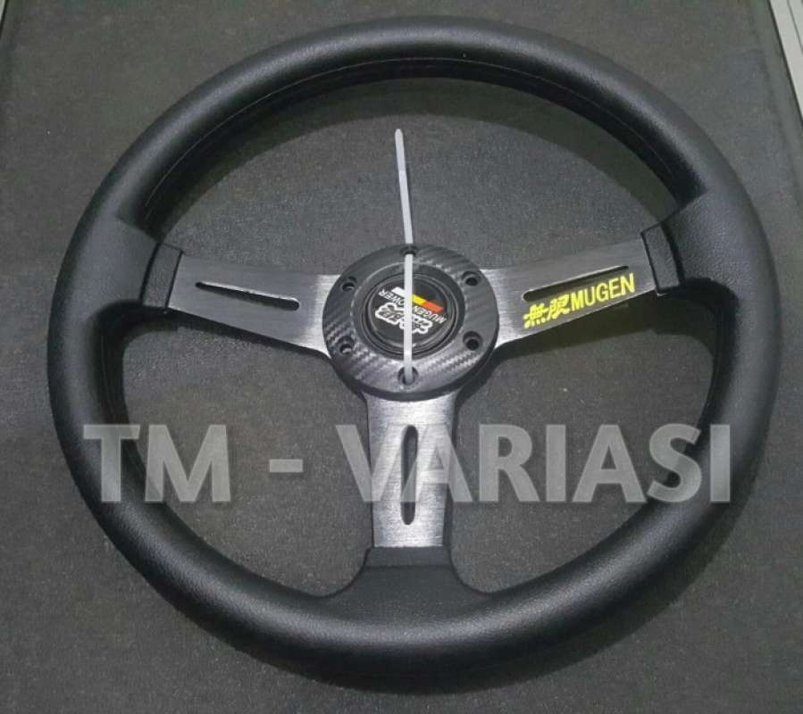 Promo Stir Racing Logo Mugen 14 Inchi Tengah Motif Carbon Palang Hitam ...