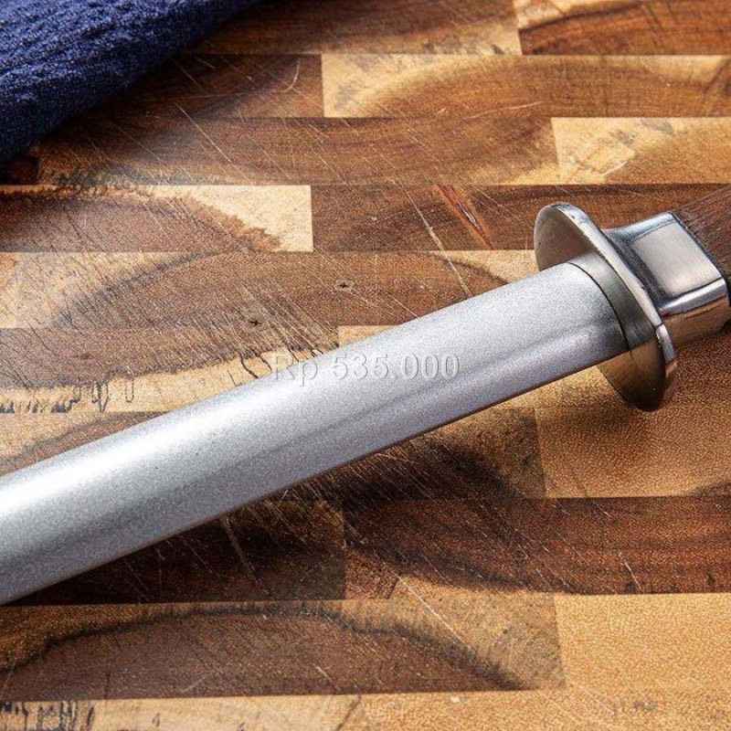 Jual Stik Asahan Diamond Sharpener Rod Pengasah Pisau Dapur Profesional ...